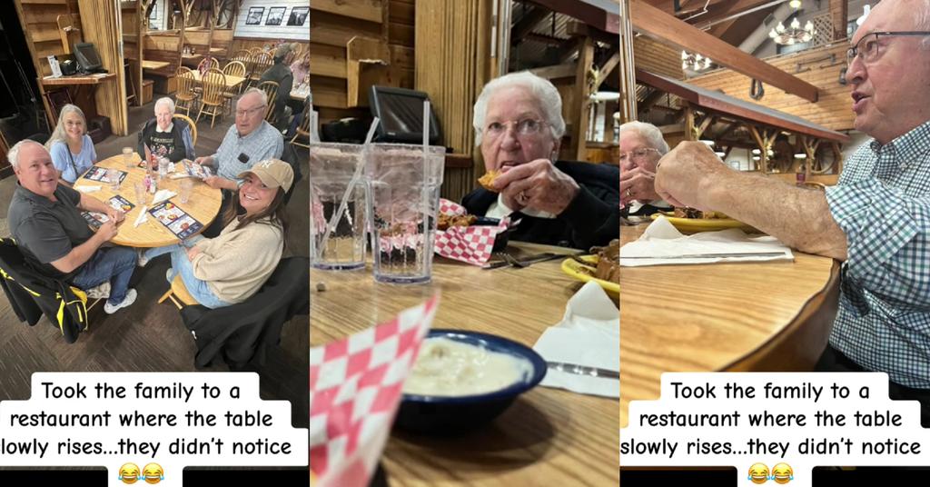 Rising Restaurant Table Prank Branson