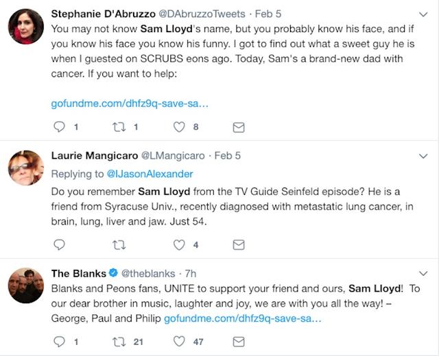 Sam Lloyd GoFundMe — 'Scrubs' Star Diagnosed With Lung Cancer