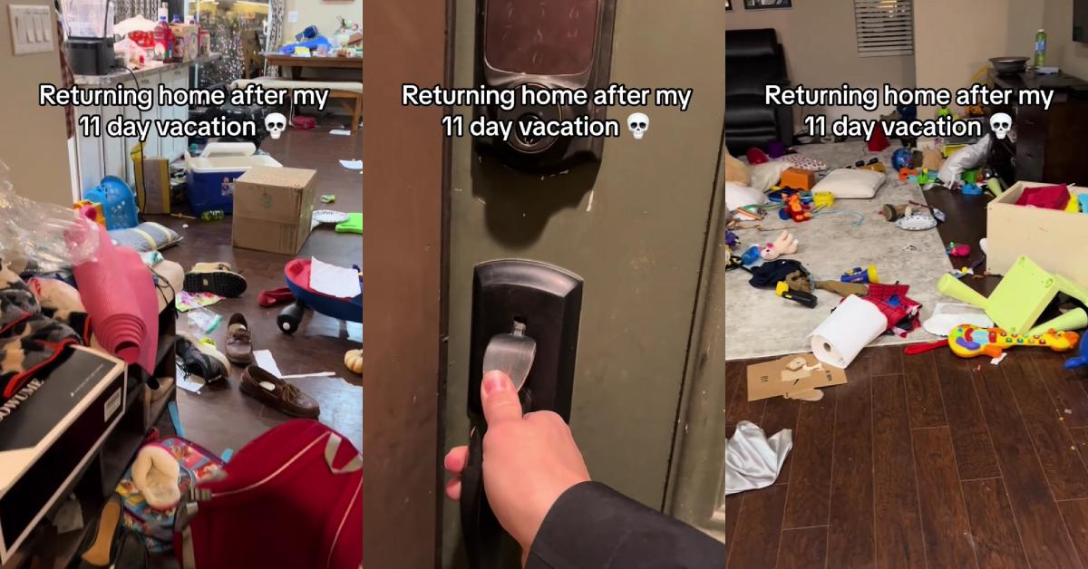 Wife Returns from Vacation, Husband Left House Total Mess