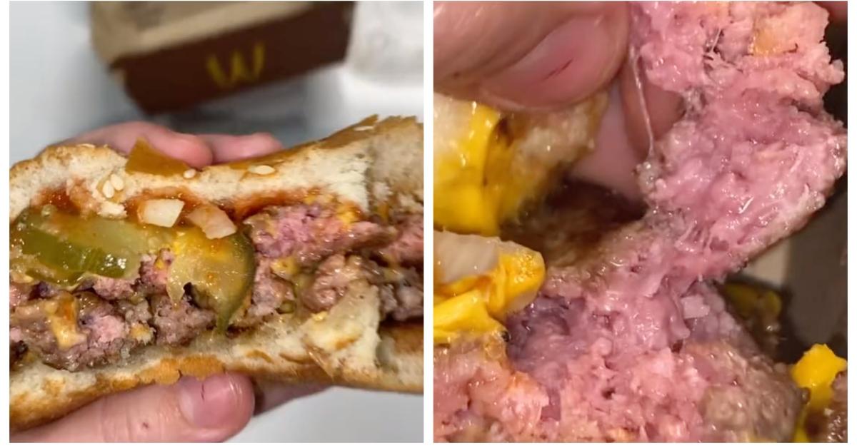 Woman Gets a Completely Raw Burger From McDonald's