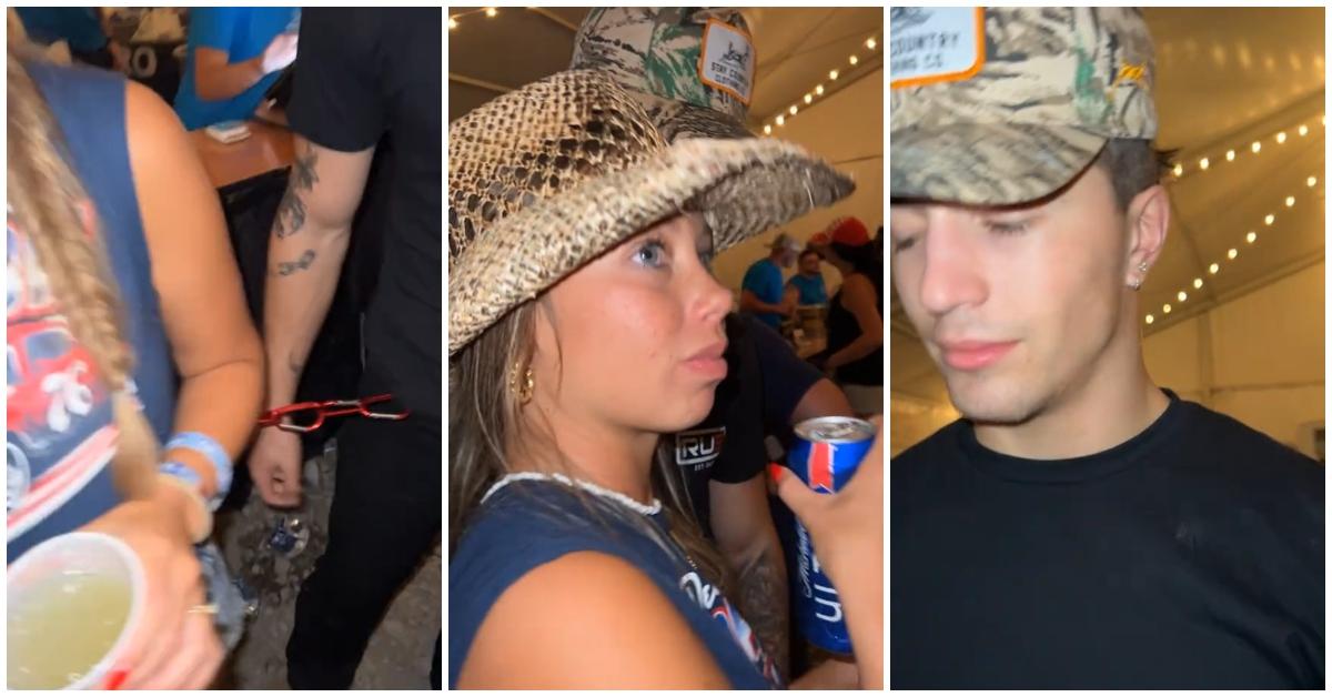 A Couple Recorded Themselves Chained Together at a Bar