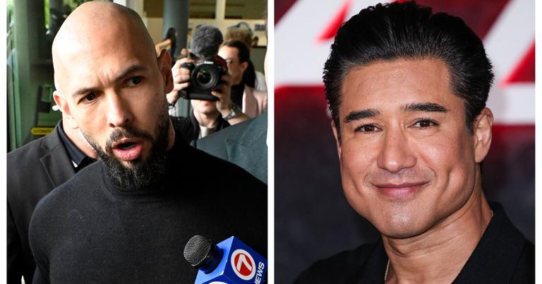 Mario Lopez Hugs Andrew Tate at a UFC Event — Bummer