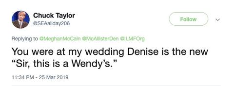 The "You Were at My Wedding, Denise" Meme, Explained
