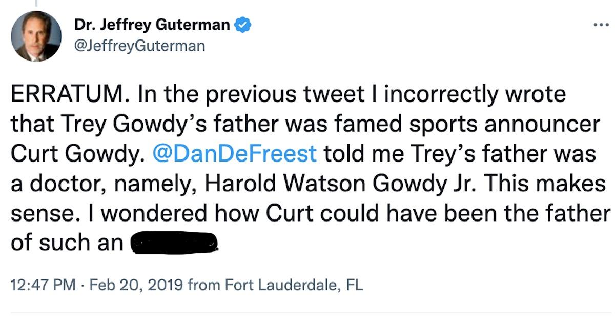 Is Trey Gowdy Related to Curt Gowdy? Here's What We Know