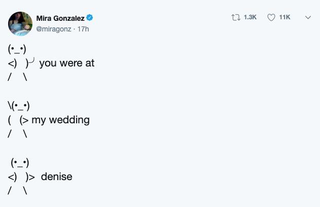 The "You Were at My Wedding, Denise" Meme, Explained
