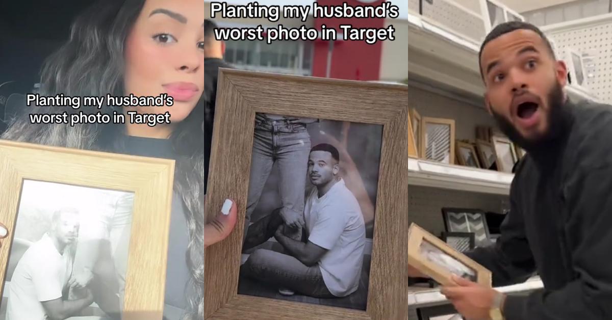 Woman Pranks Husband by Framing His “Worst Photo” in Target