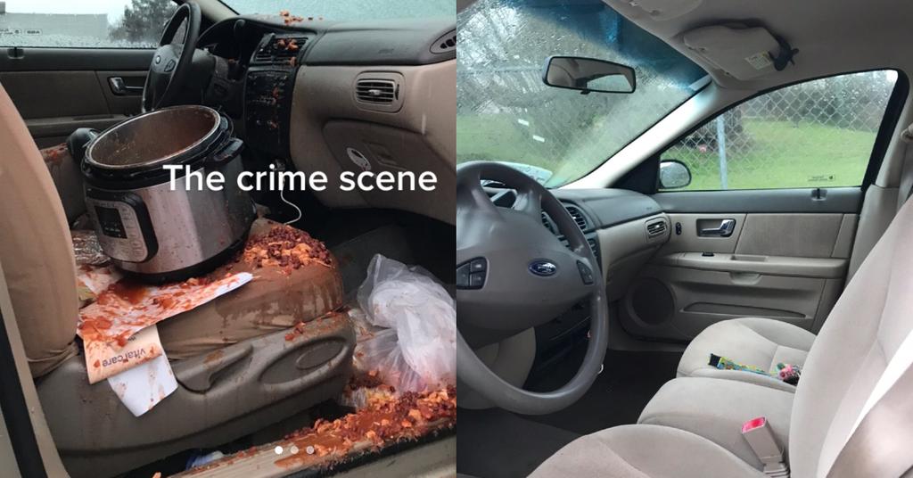 Woman’s Crock Pot Explodes in Car, Creating IRL Office Scene