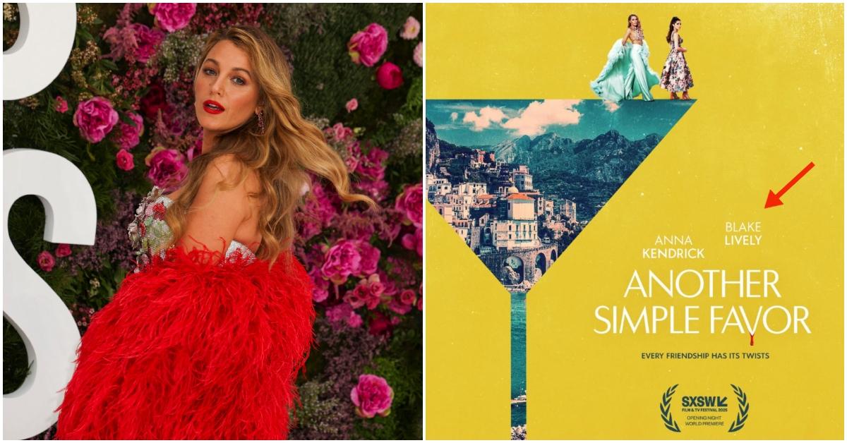 Blake Lively's Name Is Higher on Another Simple Favor Poster