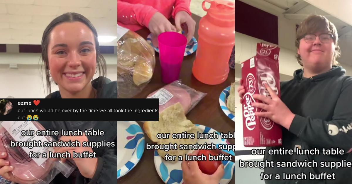 High School Students Create Potluck Buffet in Cafeteria