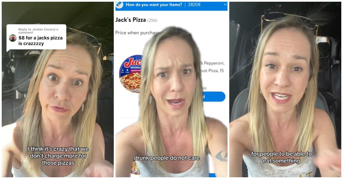 Woman Says Frozen Bar Pizza Is Actually Cheap