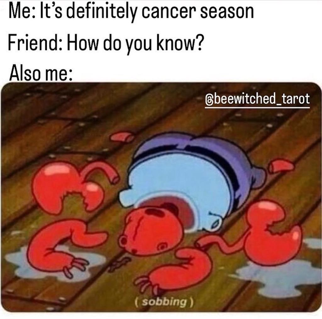 23 Cancer Season Memes You'll Find Astonishingly Relatable