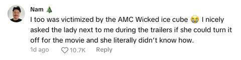 Fans Complain About AMC 'Wicked' Drinks With Light Up Ice Cubes