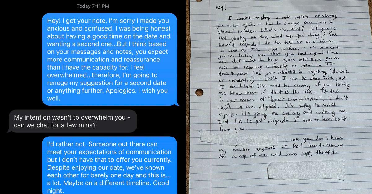 Guy Goes on 1st Date With Neighbor, Comes Home to “Insane” Note