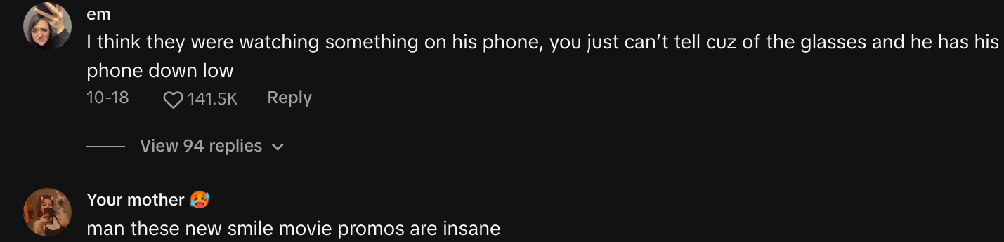 Woman Freaked out Over Creepy People Not Moving in Car