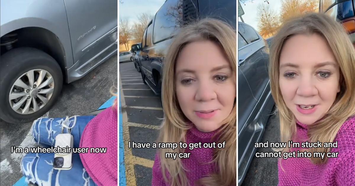 Woman Slams Driver for Parking Over Lines by Handicapped Spot