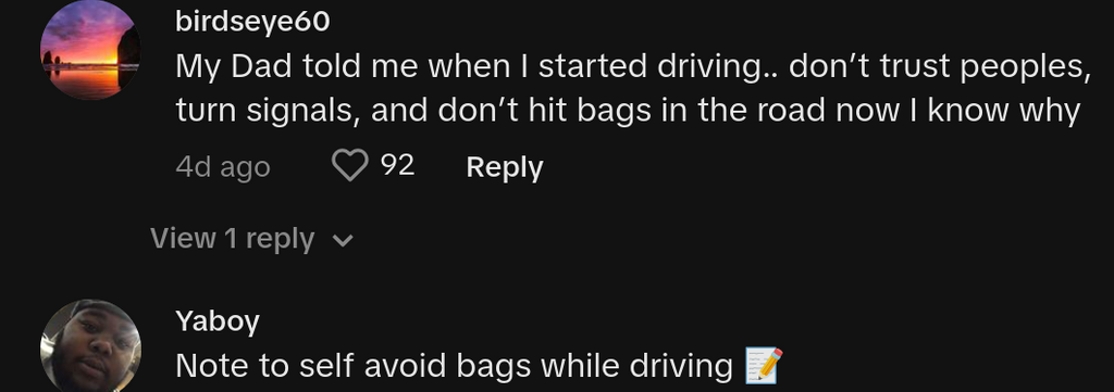 Man Shows off Insane Car Damage from Running over Trash Bag