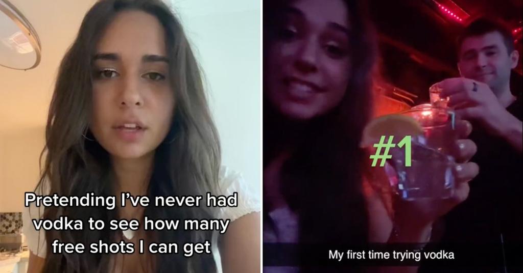 Brilliant Woman Pretends She's Never Drunk Vodka to Get Free Shots