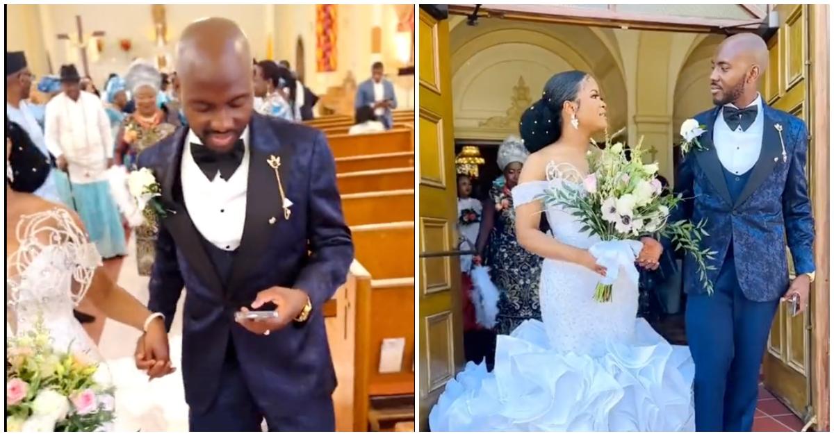 Bombastic Side Eye! Viral Video Shows Groom Walking Down the Aisle ...