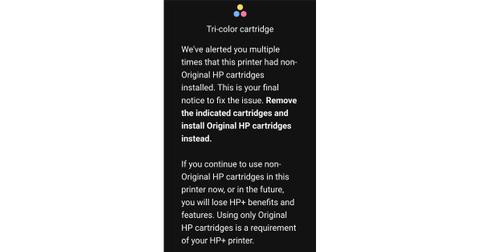HP Threatens Printer Shutdown Due to “Non-original” Ink