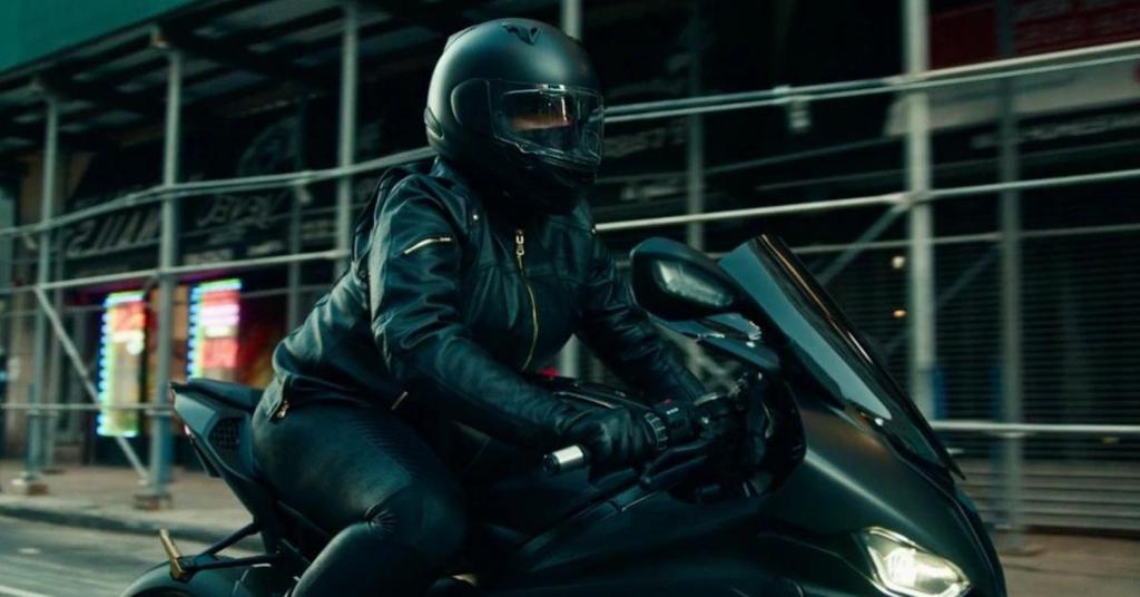 Does Queen Latifah Ride the Motorcycle in 'The Equalizer'?