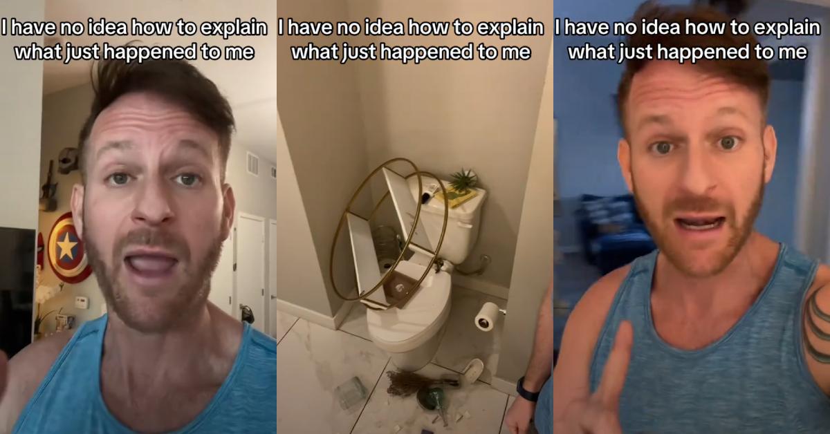 Man Hears Voice Telling Him to Leave Bathroom Right Before Crash