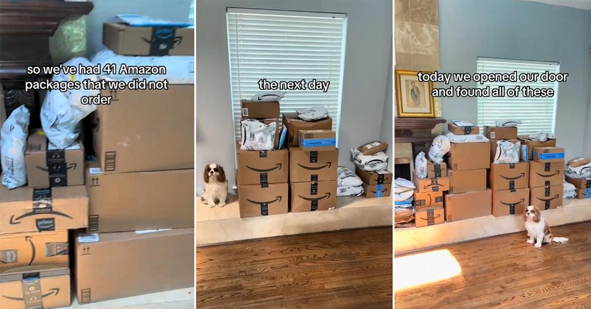 Person Opens 41 Amazon Boxes They Didn't Order
