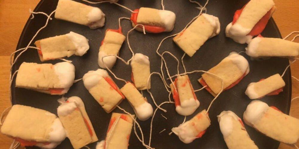 Seventh Graders Make "Tampon Cookies" for Principal