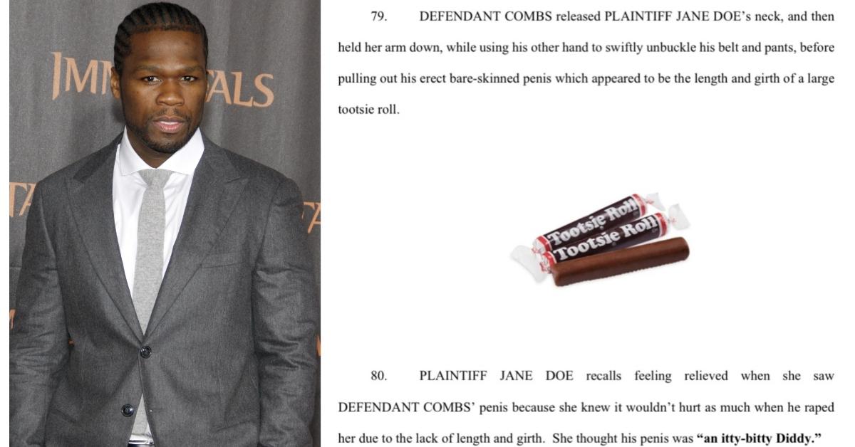 50 Cent Trolls Diddy With a Wild Tootsie Roll Joke