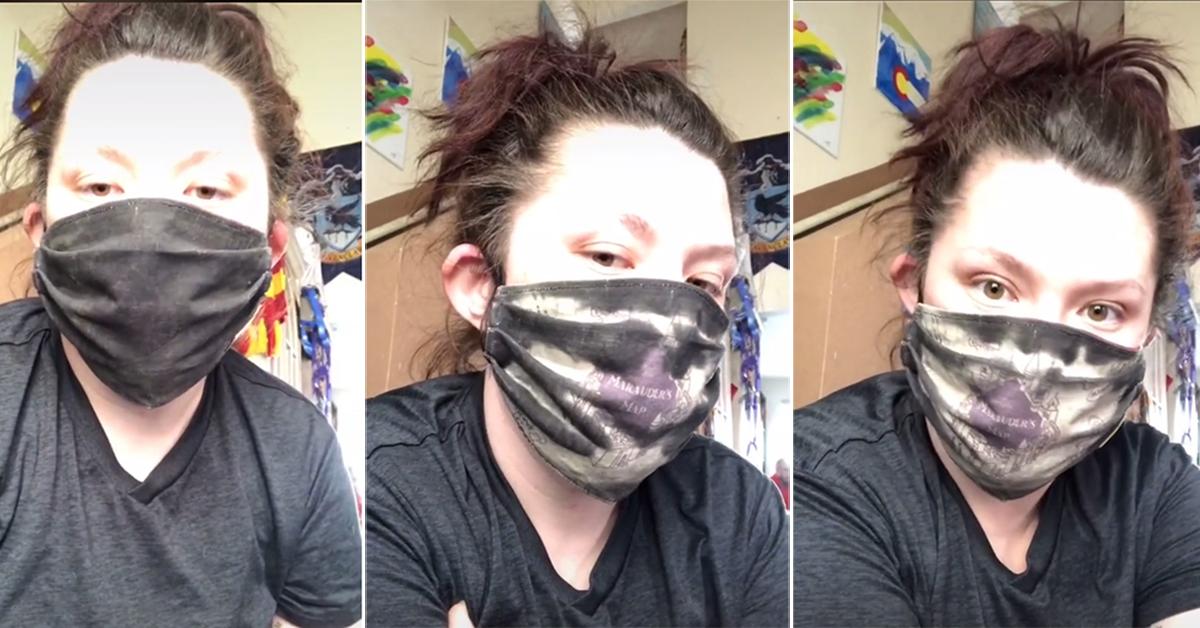 'Harry Potter' Fan Creates Face Mask That Shows the Marauder's Map as ...