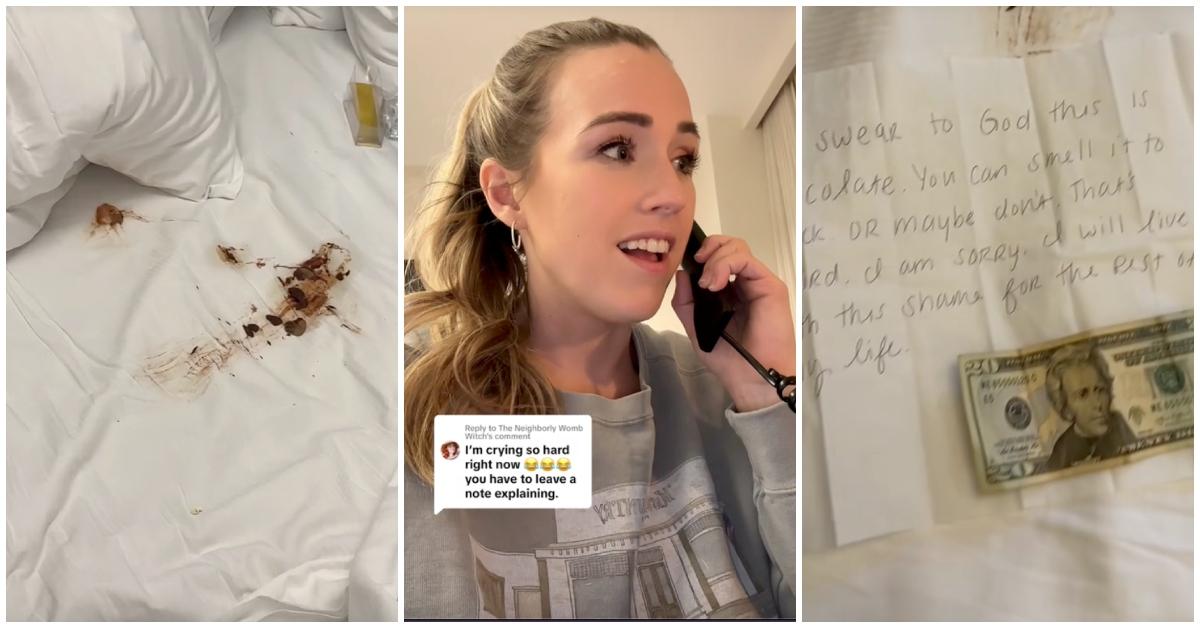 Woman's Embarrassing Hotel Chocolate Stain Looks Like Poop