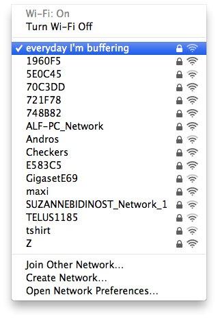 29 Wi-Fi Network Names that Deserve to Be Admired