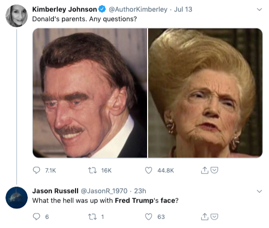 What Happened to Fred Trump’s Face? The Internet Has a Few Theories