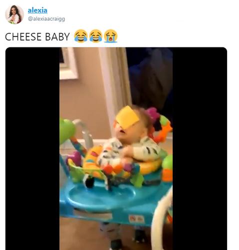 The "Cheese Challenge" Has Parents Throwing Slices on Their Baby's Faces