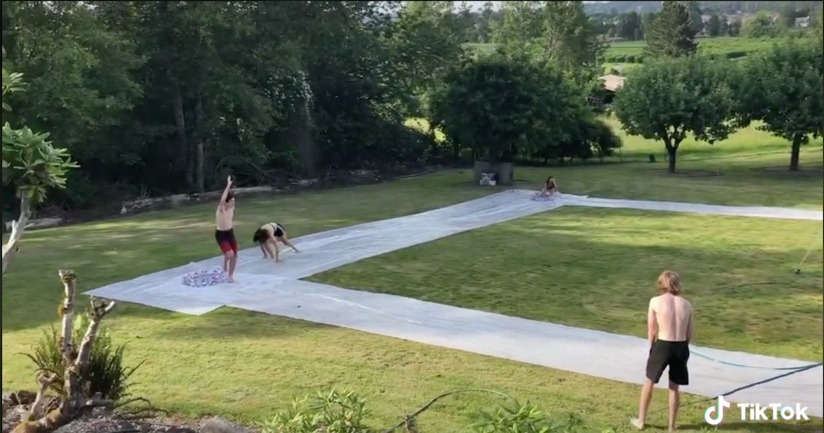 Slip and Slide Kickball Is TikTok's Newest Warm Weather Challenge