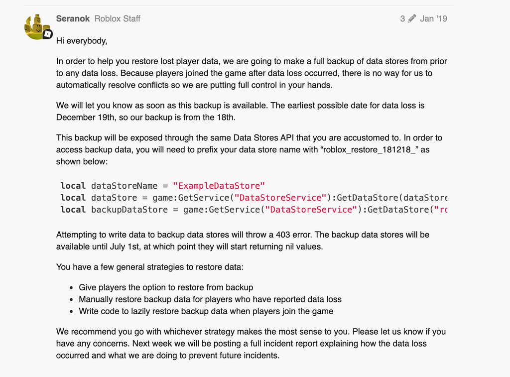 Roblox Data Loss: What to Do if You're Experiencing Storage Issues With ...