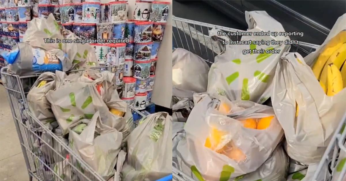 Customer Pretends Not to Receive Giant Instacart Order: TikTok