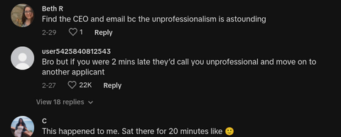 No Show Video Job Interview