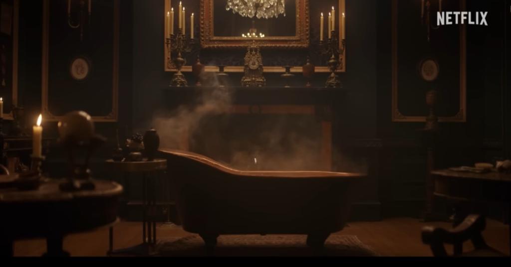 Benedict's Bathtub Scene Glimpsed in Bridgerton Teaser
