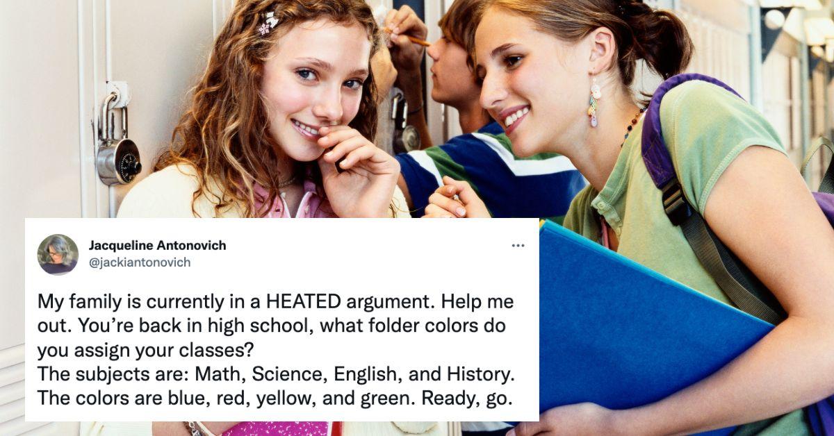 Viral Tweet Asks Which Colors Represent Each School Subject