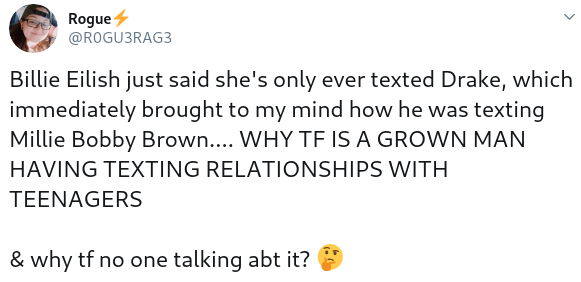 People Think It's Weird That Drake Is Texting Underage Girls