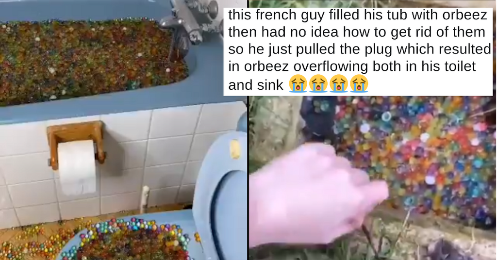 Man's "Orbeez Experiment" Leaves Every Drain in Home Overflowing