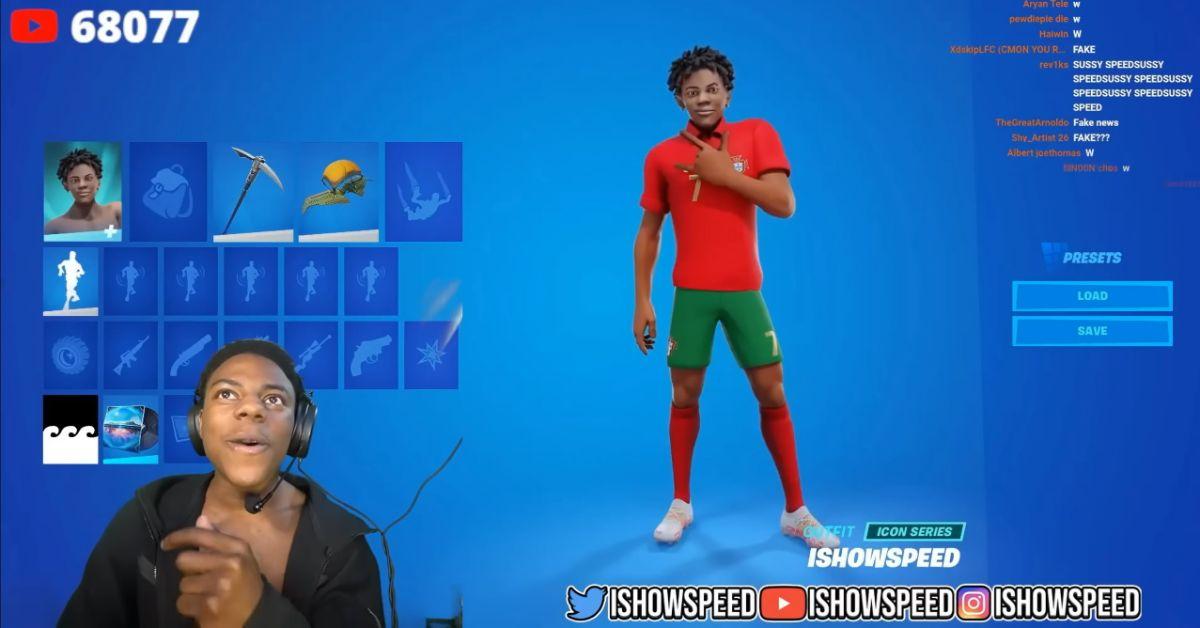 Does iShowspeed Have a 'Fortnite' Skin