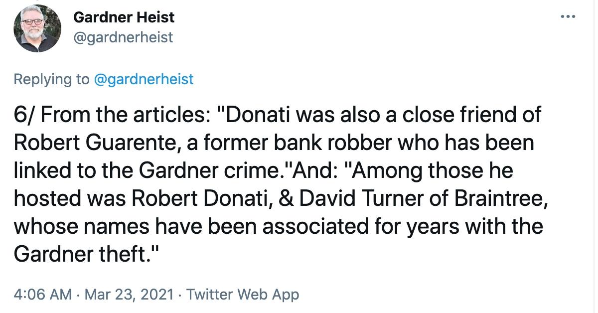 Was David Allen Turner One of the Robbers Behind the Gardner Heist?