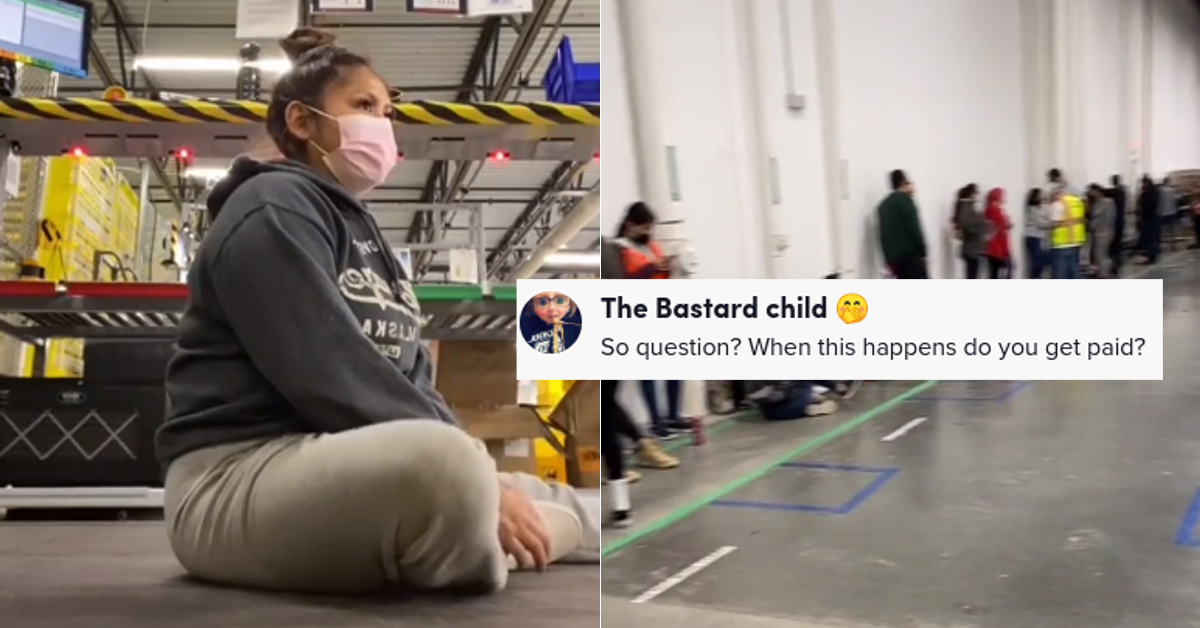 Amazon Worker Shows Empty Warehouse Full of Employees With Nothing to ...