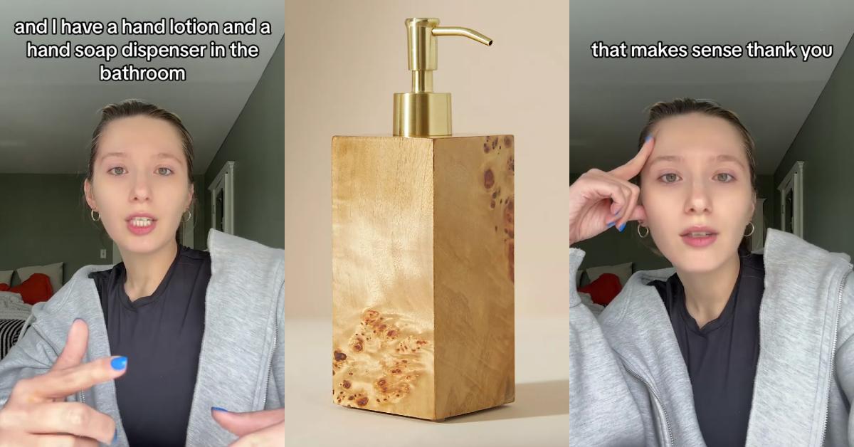 Boyfriend Throws Away Glass Lotion Dispenser, TikTok Reacts