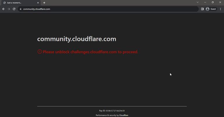 What Does Please Unblock Challenges.Cloudflare.com to Proceed Mean?