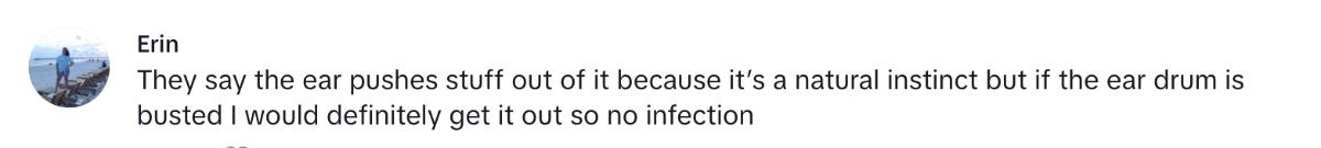 Woman Says That She Has a Seashell Stuck in Her Ear