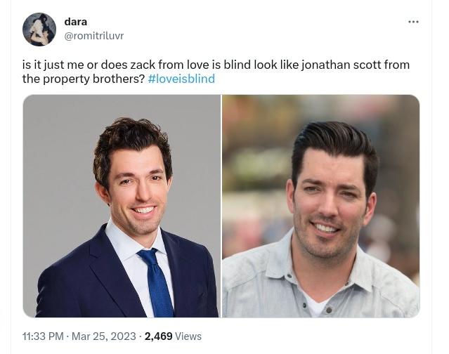 Zack From 'Love Is Blind' Looks Like the 'Property Brothers'