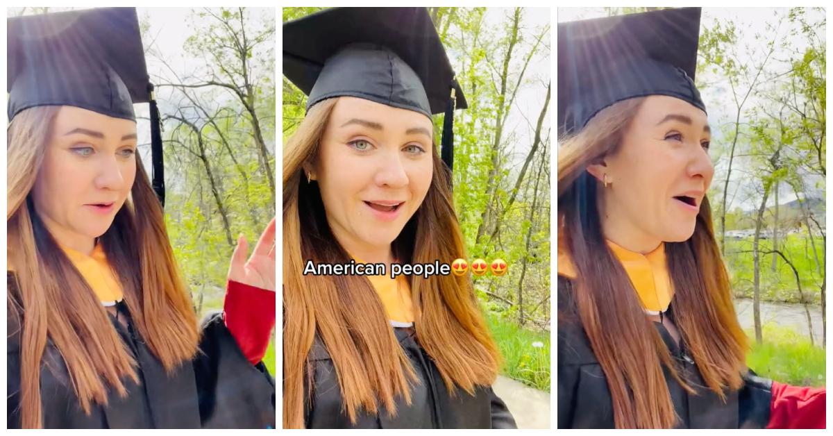Russian Grad Stunned by How Americans Congratulate Her