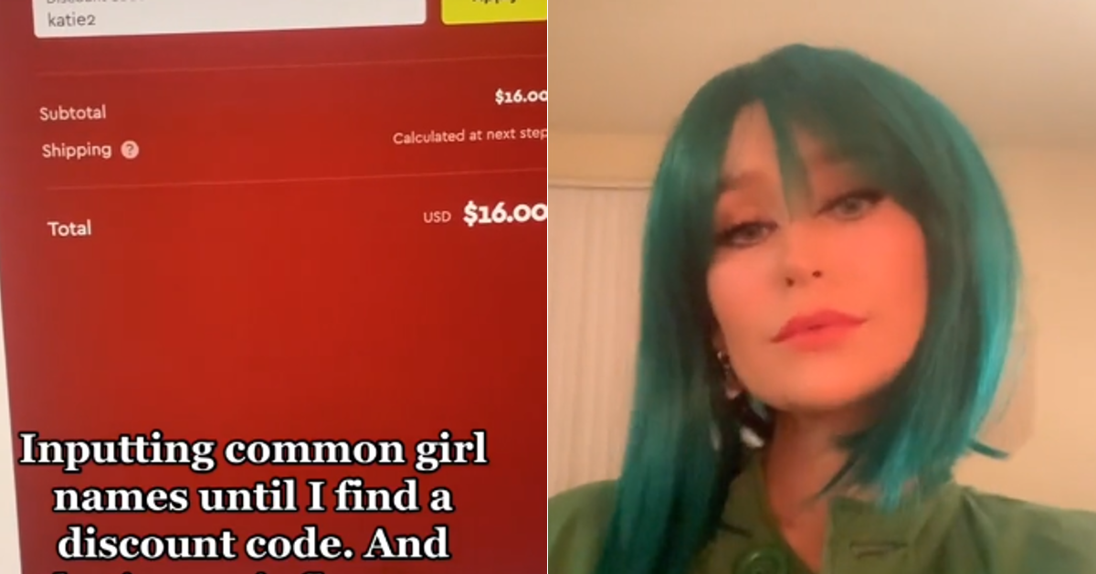 TikToker Discovers Influencer Name Discount "Hack" in Viral Clip